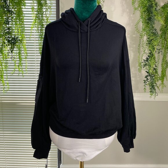 Vimmia | Jackets & Coats | Vimma Soothe Pleat Hoodie In Black | Poshmark